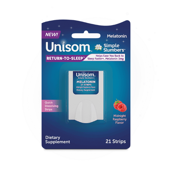Simple Slumbers® Return to Sleep™ Melatonin Sleep Strips | Unisom®