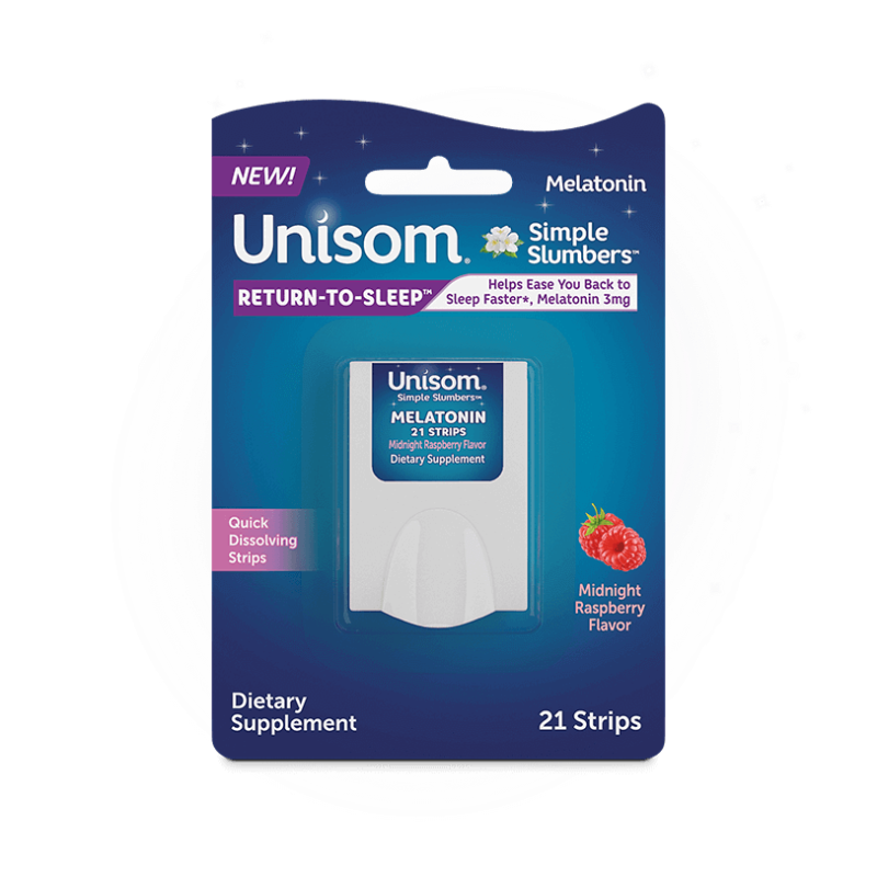 Simple Slumbers® Return to Sleep™ Melatonin Sleep Strips | Unisom®