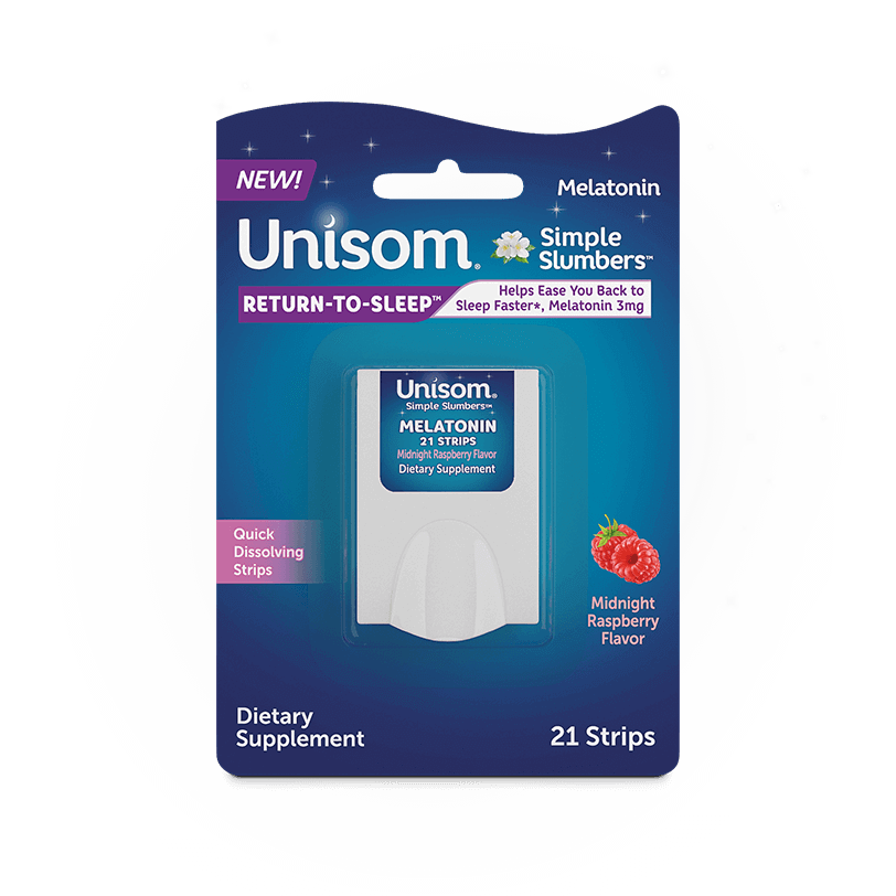 Simple Slumbers® Return to Sleep™ Melatonin Sleep Strips | Unisom®